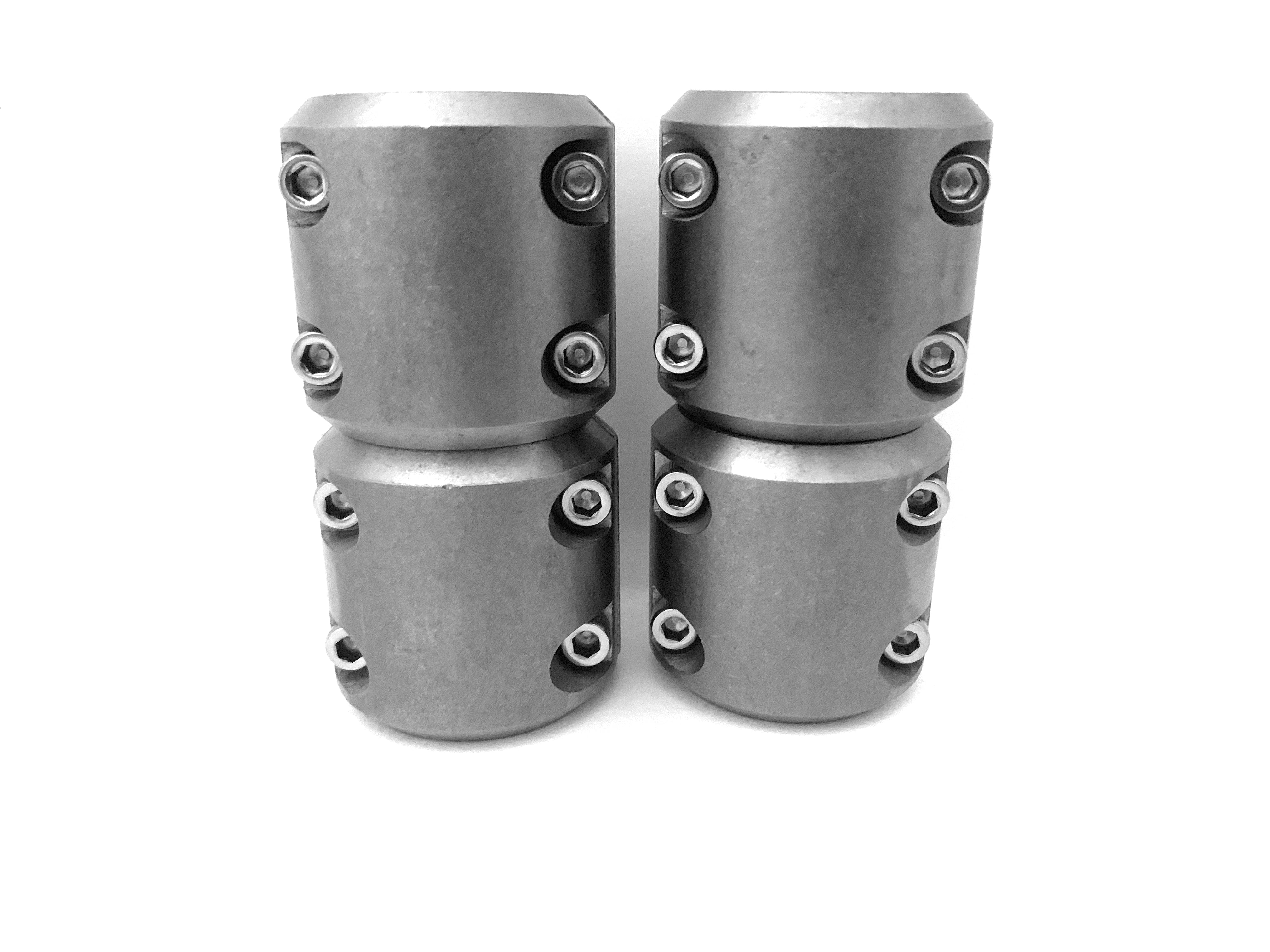 4 Steel tube clamps bolt on 1" roll cage mounts - Walmart.com