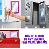 CEREM Magnetic Locker Mirror, Pink 5" x 7" - Real Glass Make-up Mirror ...