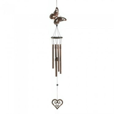 BUTTERFLY DOUBLE TIER BELL WIND CHIMES - Walmart.com
