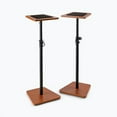 On Stage SMS7500R Wood Studio Adjustable Speaker Stands, Sound System ...