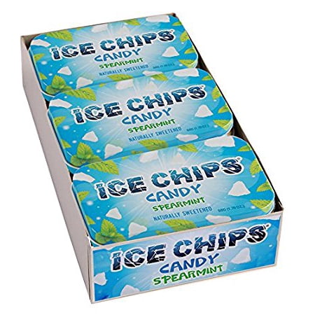ICE CHIPS Xylitol Candy, Spearmint (6 Tins) - Walmart.com