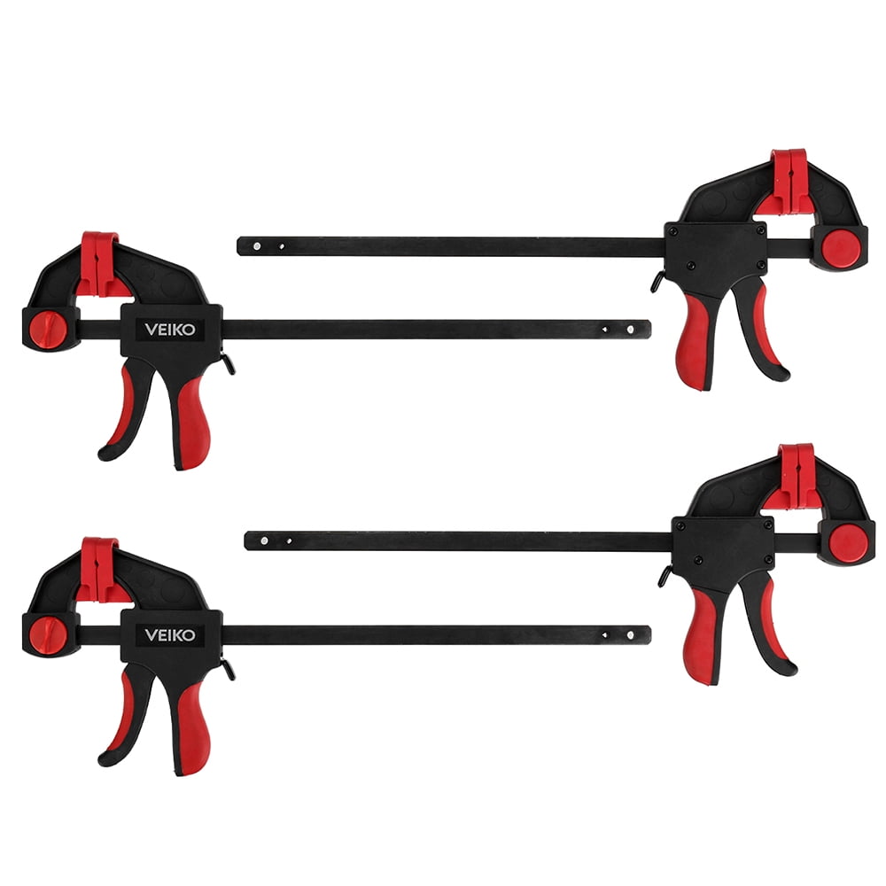 4Pcs 6inch Quick-Grip Bar Clamp One-Handed Clamp Spreader Light-Duty ...