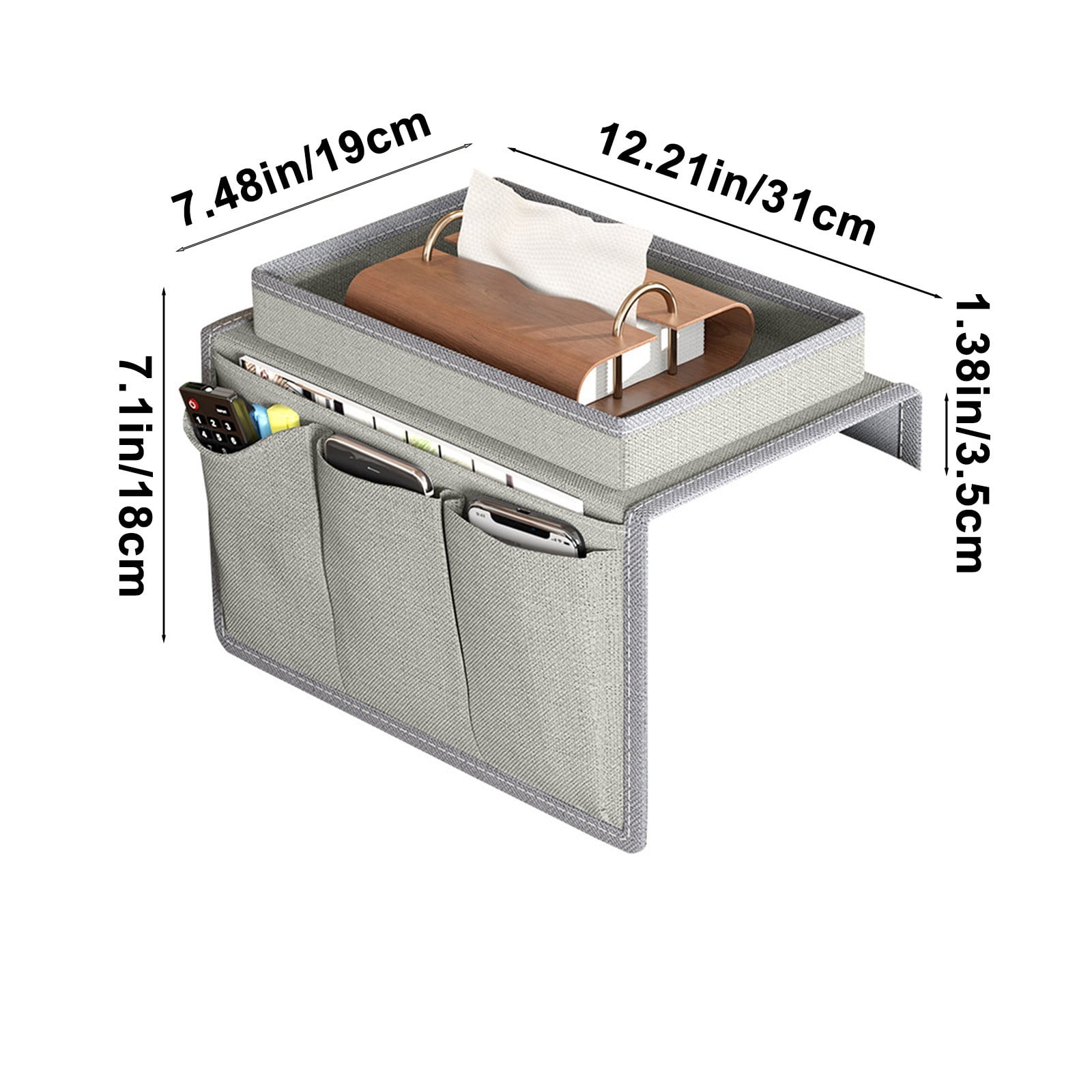 Click here for Unbranded 5-Pocket Sofa Armrest Organizer - Bedsid... prices