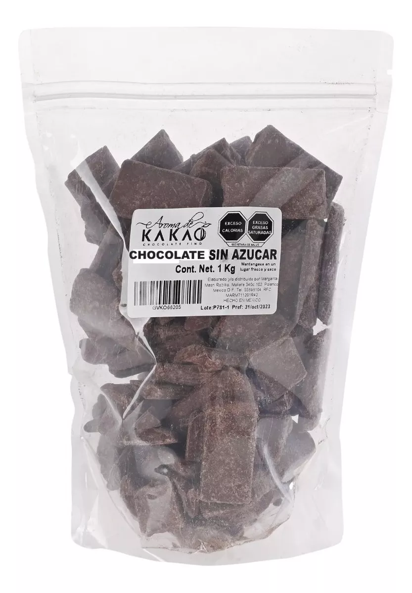 Chocolate Sin Azúcar 1 Kg Chocolate Semi Amargo Repostería | Walmart en ...