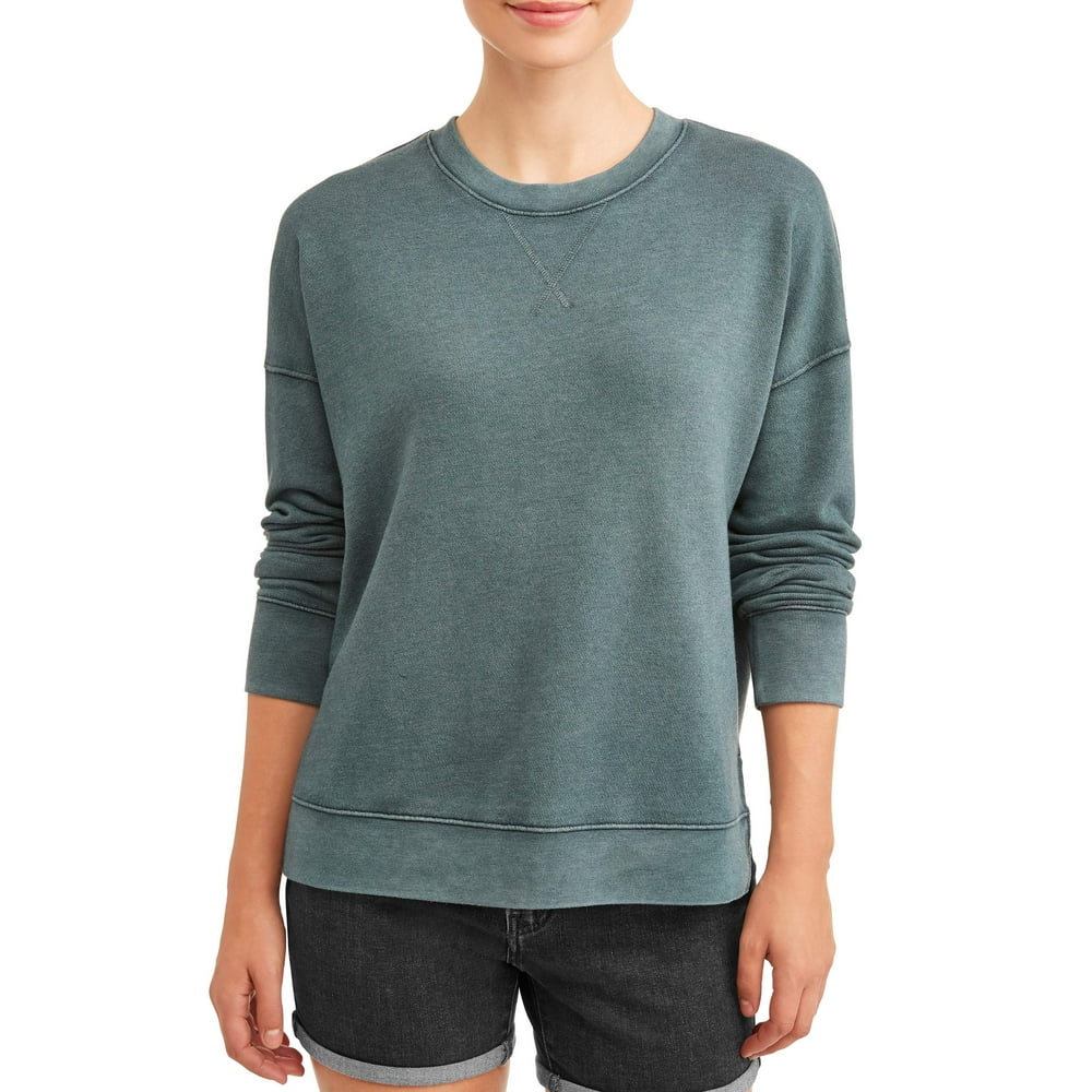Time and Tru - Women's Crewneck Sweatshirt - Walmart.com - Walmart.com