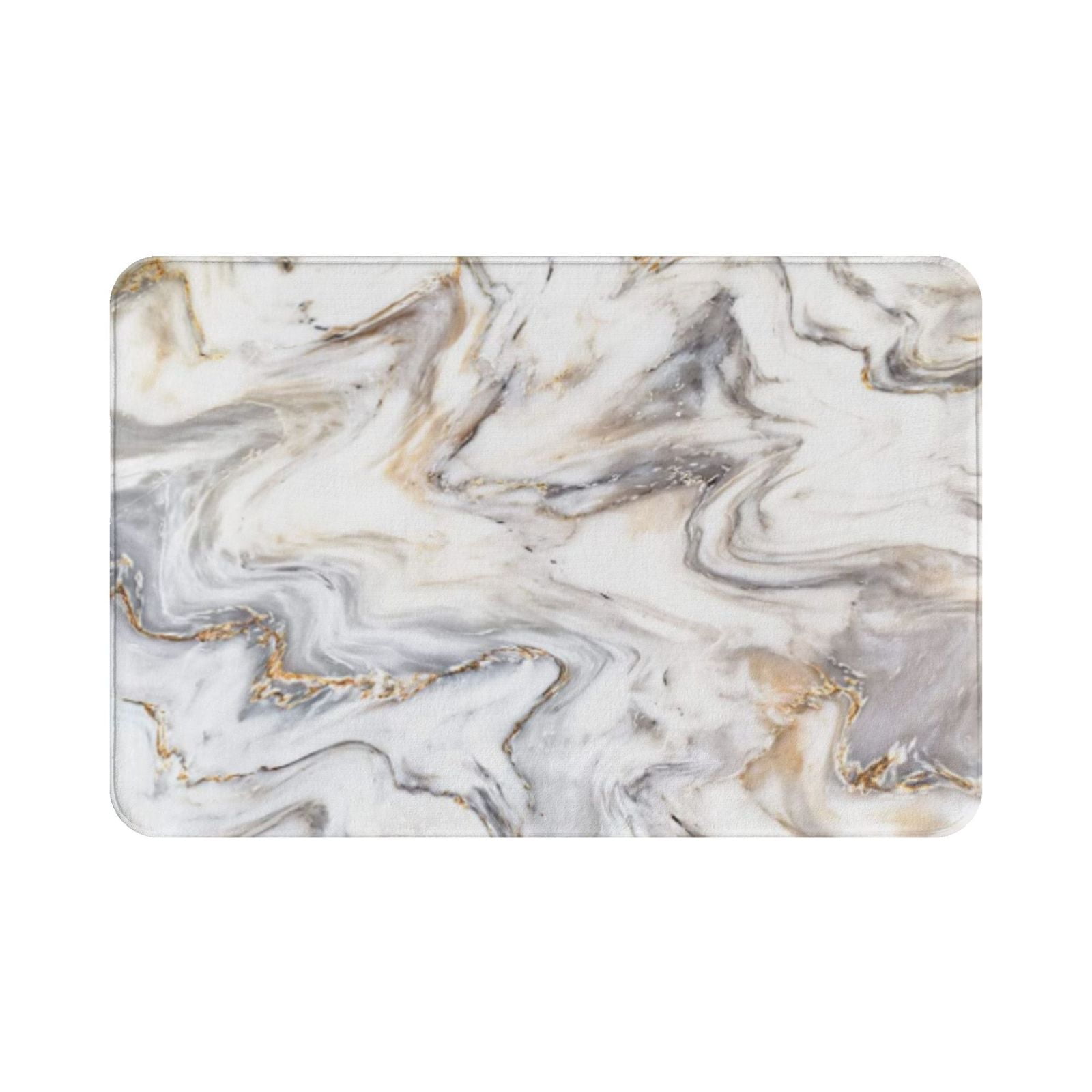 Marble Bath Mats for Bathroom No Silp Bathroom Decorations 16x24 Inches ...