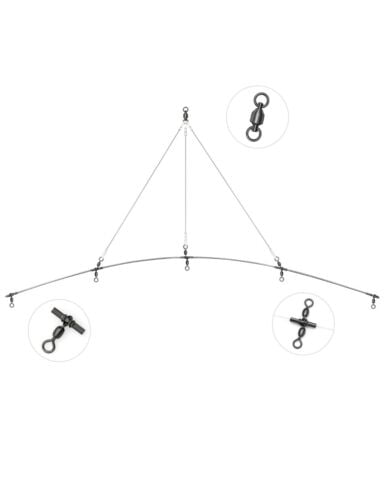 BLUEWING 36" Spreader Bar Rod Heavy Duty Equipment Fishing Spreader Bar ...