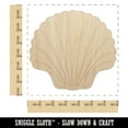 Scallop Seashell Beach Shell Wood Shape Unfinished Piece Cutout Craft ...