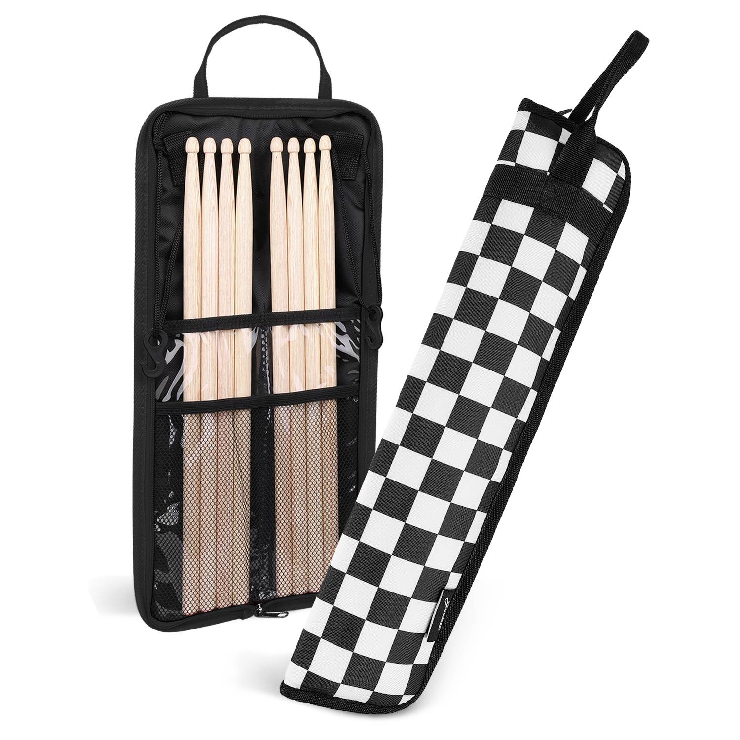 Drumsticks Gig Bag, Percussion Music Accessory Case w/ a Hook ...