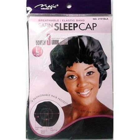 Magic Collection Large Satin Sleep Cap #2191BLA Black | Walmart Canada