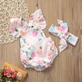 Newborn Infant Baby Girl Floral Romper Summer Jumpsuit Sunsuit Outfit ...