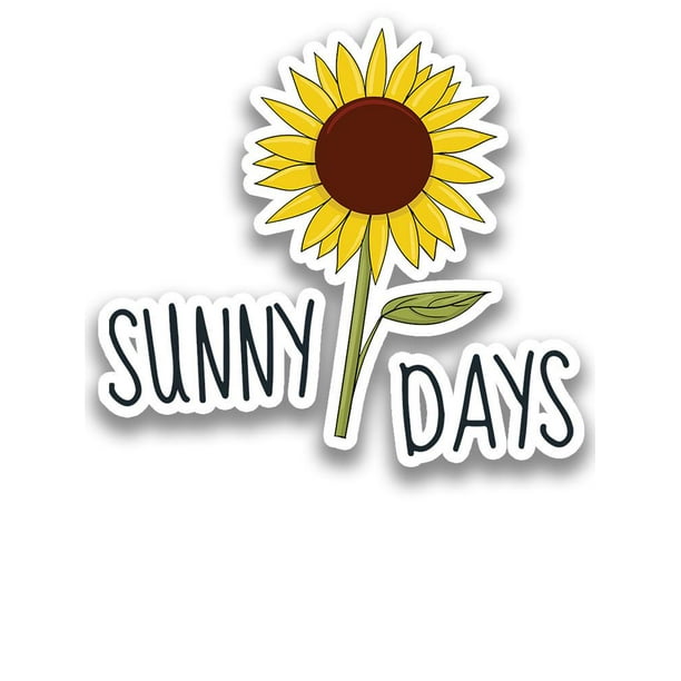 Sunny Days Sticker -Smartprints Designs, Vinyl Sticker - Walmart.com