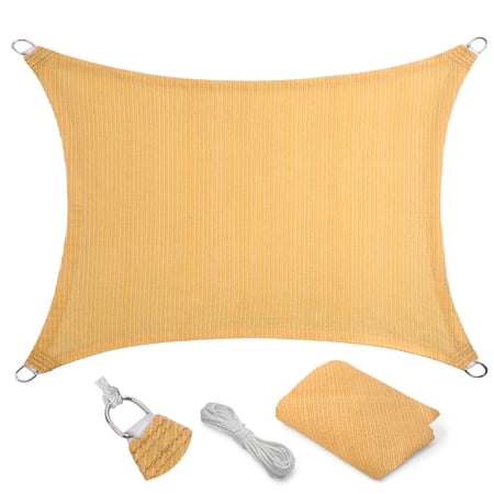 Click here for Edens Decor 6 X 8 Wheat Sun Shade Sail Outdoor Can... prices