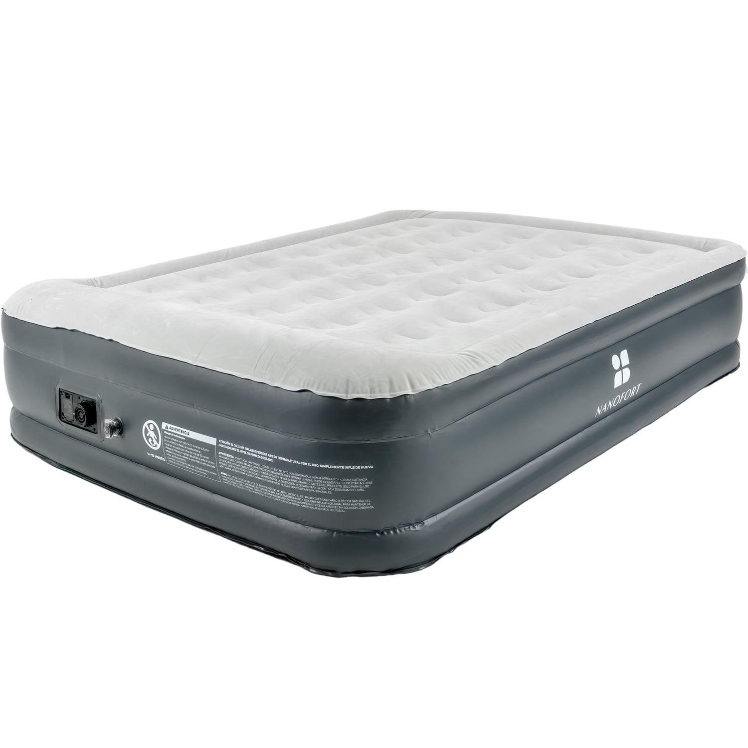 Colchon Inflable Queen Size Nanofort Bomba Integrada Automatica ...