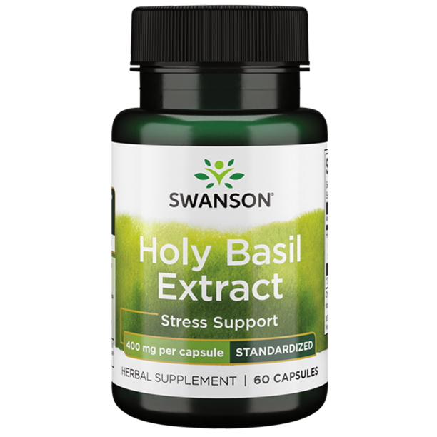 Swanson Holy Basil Extract (Tulsi) 400 mg 60 Capsules - Walmart.com