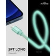 Liquipel Powertek Glow in Dark Cable lightning - Blue - Walmart.com