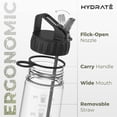 HYDRATE with Style: bkr BPA-Free Glass Water Bottle, 16oz / 500 ml with ...