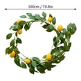 Artificial Lemon Garland Spring Summer Greenery Lemon Vine Plants Faux ...