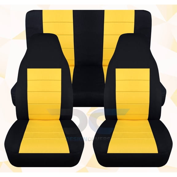 Fits 1997-2002 Jeep Wrangler TJ SE/Sport/Sahara 2door Seat Covers Blk ...