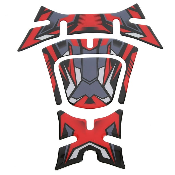 Red Reflective Fuel Sticker Decal Decoration Motorcycle DIY Compatible ...
