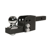 bROK 2" receiver Flip Mount Adjustable Ball Mount with Hitch Ball ...