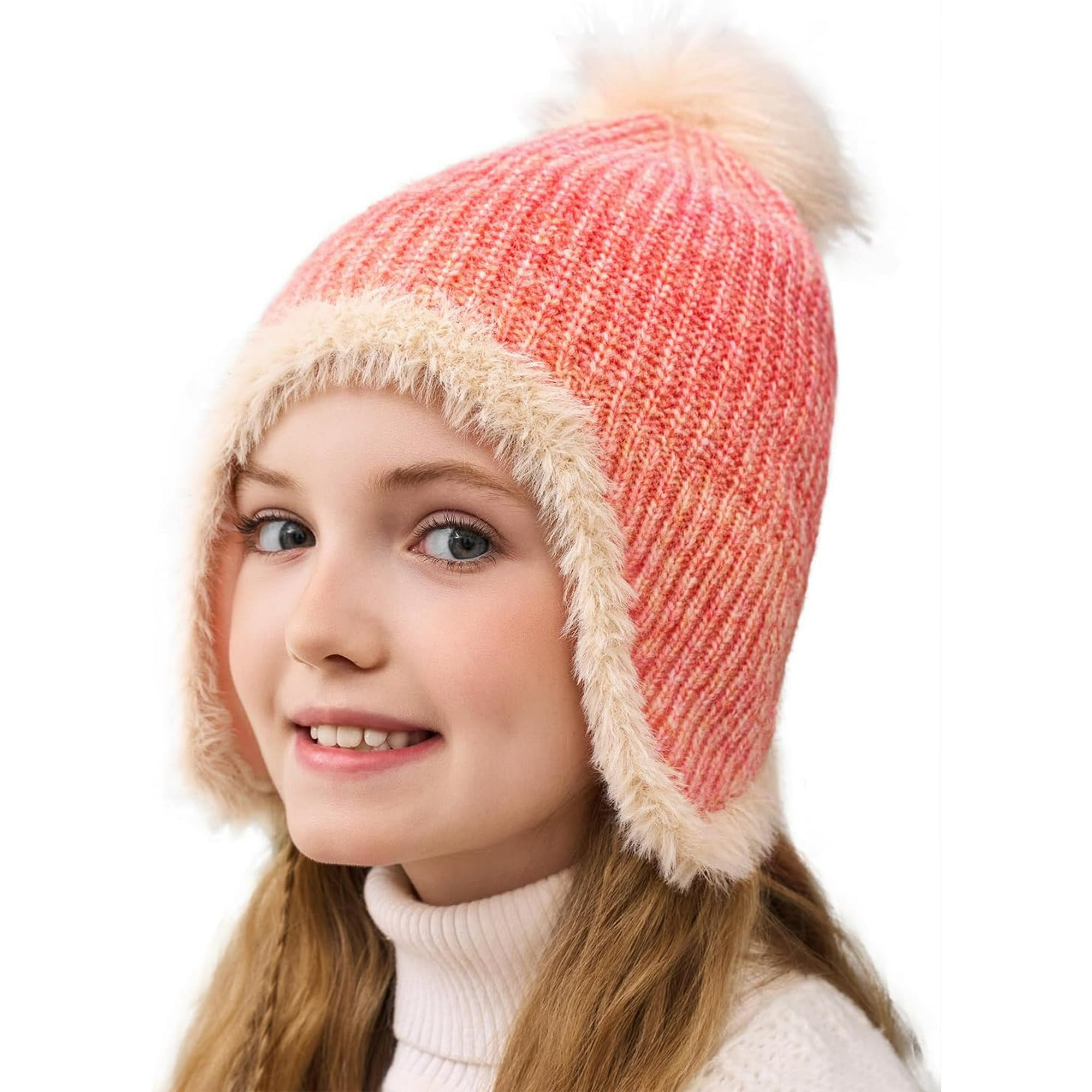 Click here for Nobrand Girls Winter Beanie Hat With Ear Flaps Kid... prices