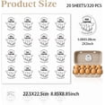 1 Set Adhesive Label Waterproof PET Stickers Set Egg 225x225mm for DIY ...