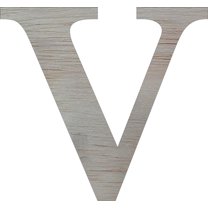Blank Wooden 8'' Times Letter V, Paintable Craft Shape - Walmart.com