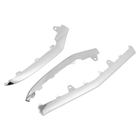 2128852674, Alloy Stylish Exterior Decor 3Pcs Front Bumper Moulding ...
