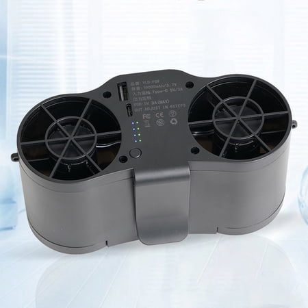TB&W Hands-free Fan Dual Air Outlet Portable Belt Fan 4 Speed 20000mAh ...