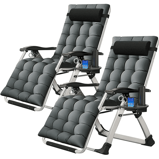 Slsy Zero Gravity Chair 2 Pack, Folding Adjustable Reclining Lounge ...