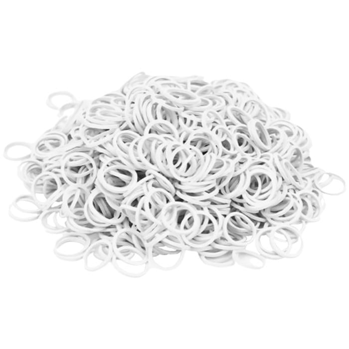 Liga elástica blanca FlexiWhite 4 1Paq 100 Pzas 4cm Blanco Ligas ...