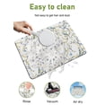 Birds Flower Doormat Non Slip Diatomaceous Earth Door Mat Absorbent ...