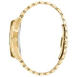 Bulova Women's CURV Gold-Tone Diamond Watch - Walmart.com
