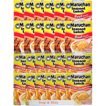Maruchan Ramen Instant Cup Noodles 12 Count - 6 Lime Chili Chicken ...