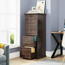 Tribesigns 4-Drawer File Cabinet Filing Cabinet with Lock, Locking ...