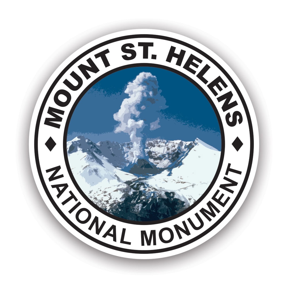 Mount St Helens National Monument Sticker Decal - Self Adhesive Vinyl ...