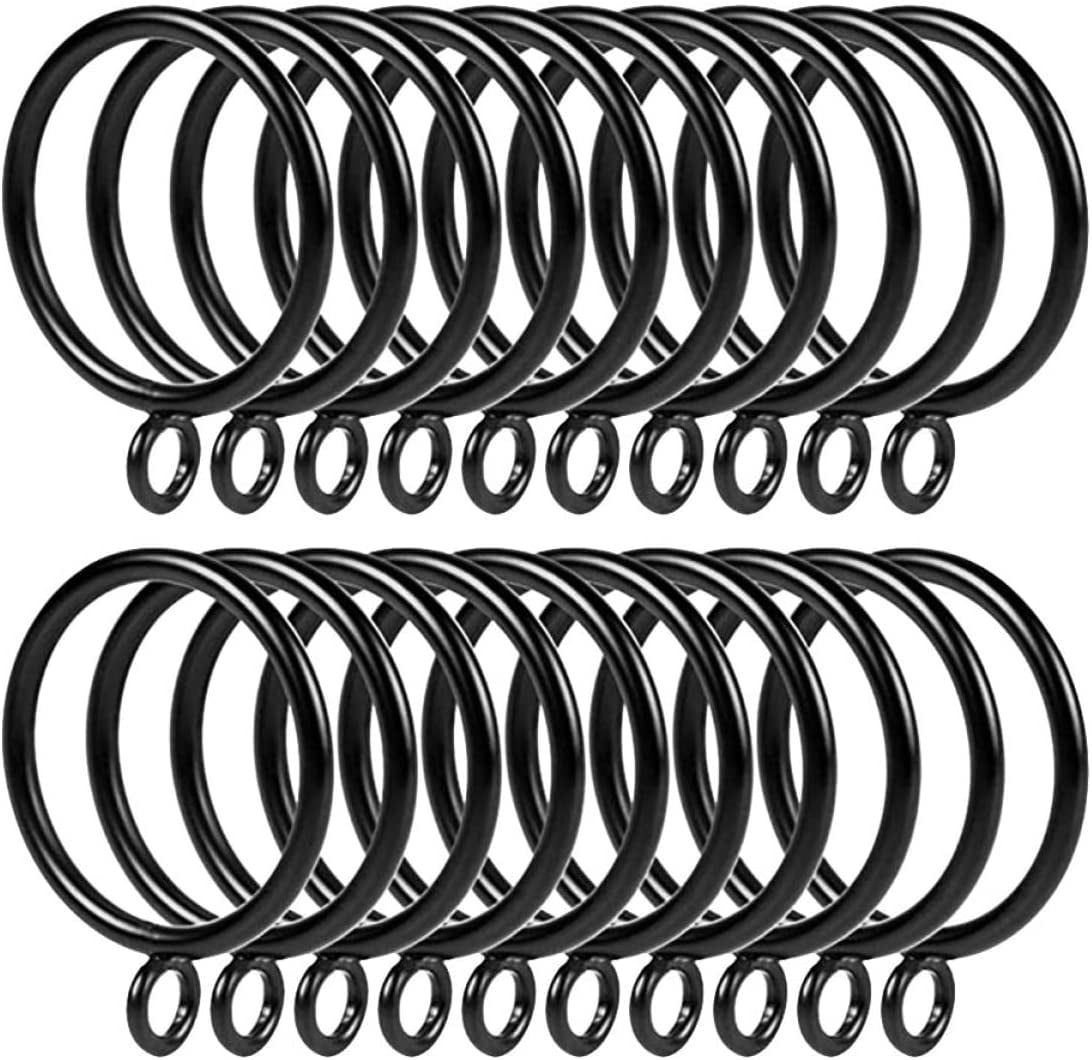 Heavy Duty Clothes Rack 24pcs Rings Curtain Fastener Metal Drapery ...