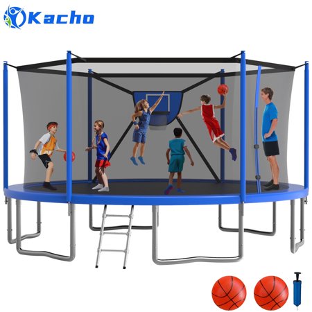 Kacho Trampoline pour Enfants, Trampoline 10FT 12FT 14FT 16FT ...