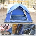 IC ICLOVER Camping Tent, 3-4 Person Dome Tent, Waterproof Lightweight ...