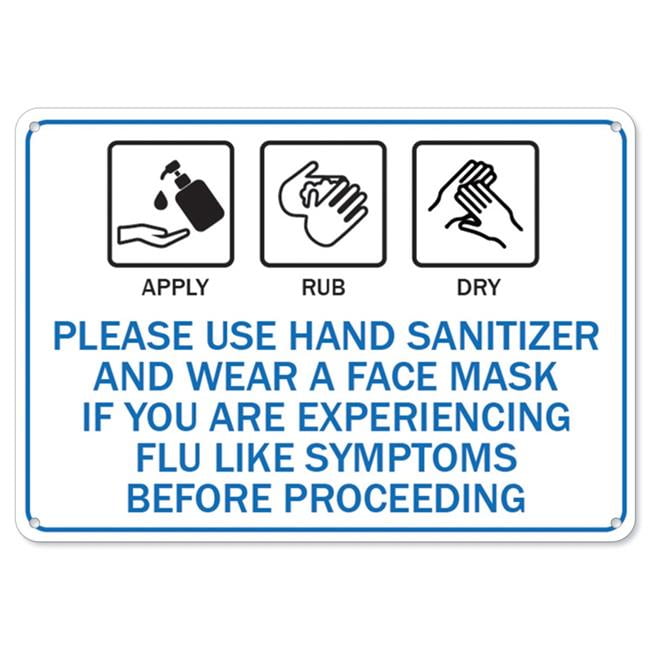 SignMission OS-NS-P-1014-25582 OSHA Notice Plastic Sign - Apply Rub Dry ...