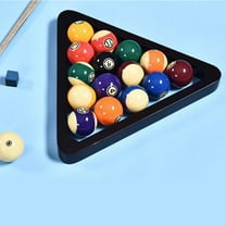 GSE Games & Sports Expert 2-Tone Solid Wood Billiard Ball Rack. 8-Ball ...