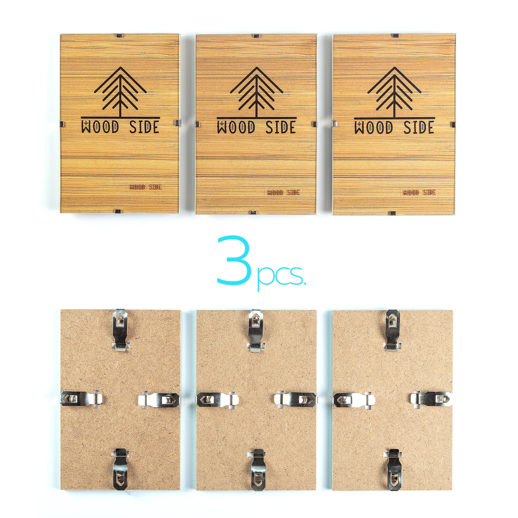 Click here for Wood Side Orbis Glass Clip Picture Frames 8.5x11 -... prices