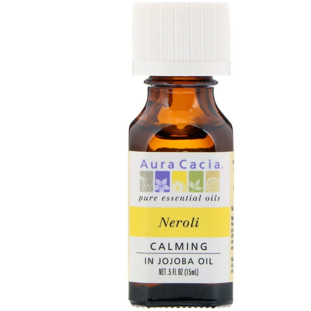 Aura Cacia Pure Essential Oils, Neroli, Calming, .5 fl oz (15 ml ...