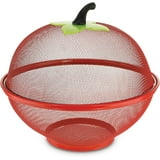 Kovot Kitchen Storage: Steel Mesh Apple Style Fruit Basket, Red ...