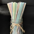 100 Pcs Disposable Plastic Straws Drinking - Flexible Bendy Straws ...