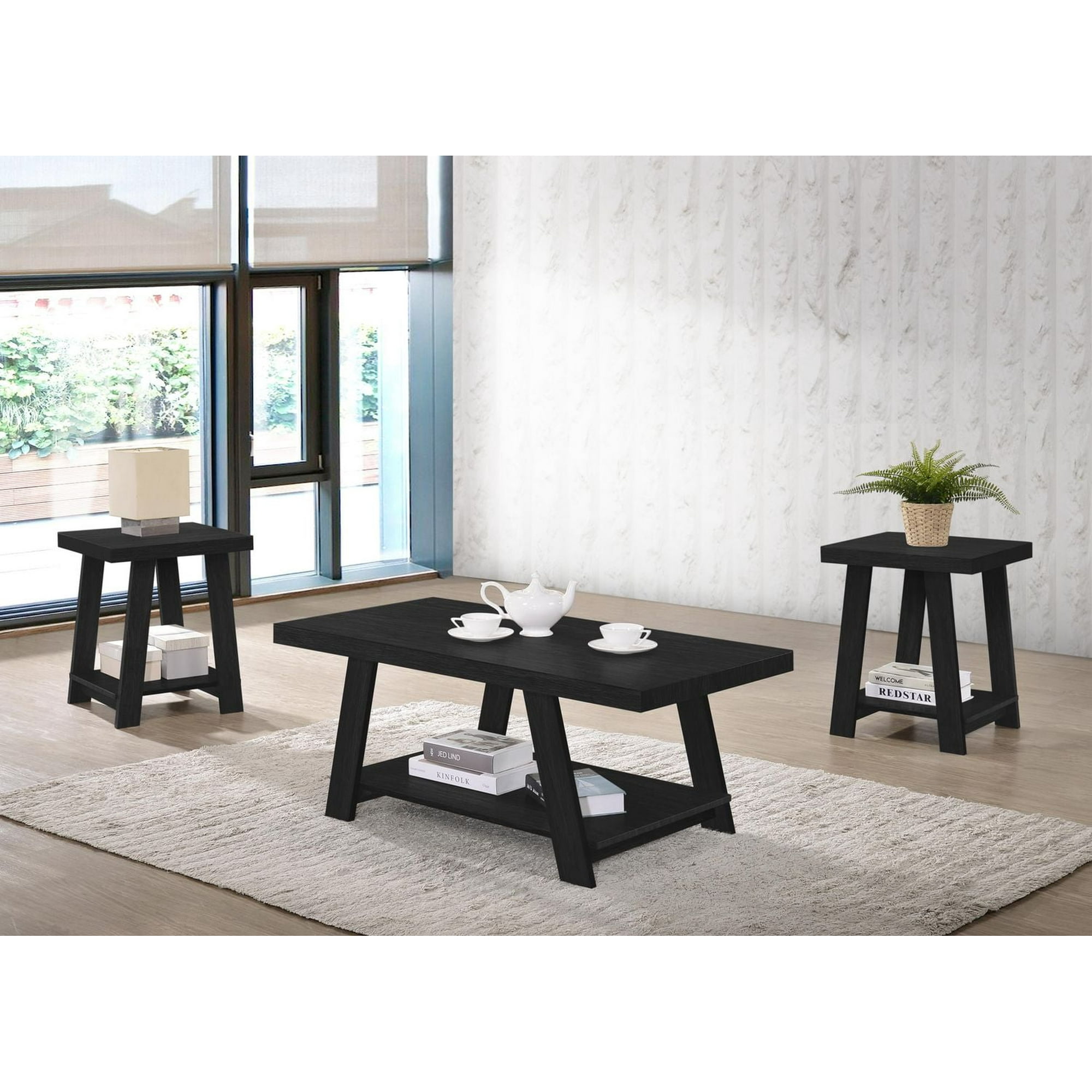 Click here for Aerys Gustine Coffee Table Set With Storage Shelve... prices