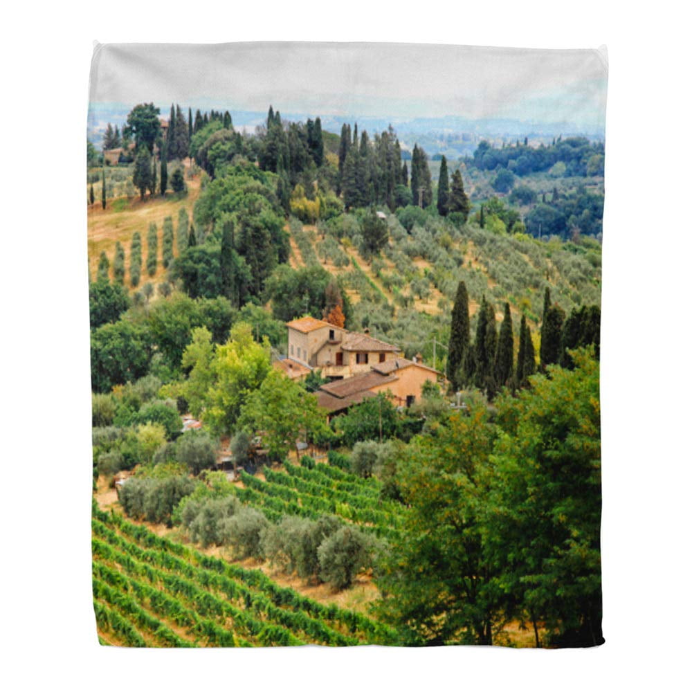 SIDONKU Throw Blanket Warm Cozy Print Flannel Scenic View Farmhouse ...