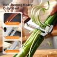 Vegetable Peeler with Wooden Handle, Stainless Steel Julienne Peeler ...