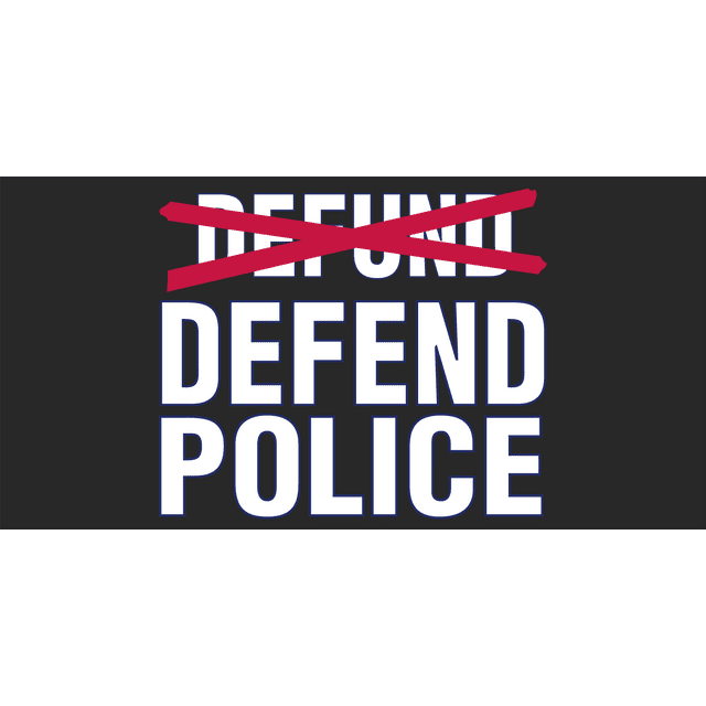 Defend Police Bumper Stickers 12 Pack - Walmart.com